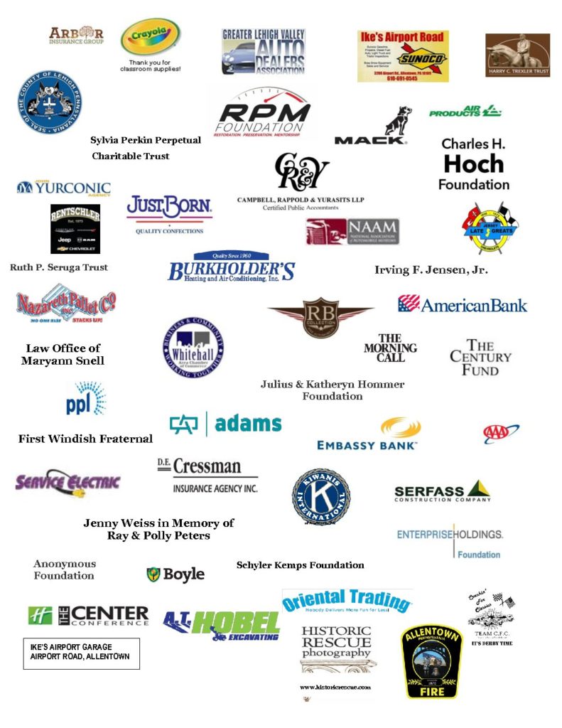 Meet Our Sponsors - Antique Auto Museum | Allentown PA | America On Wheels